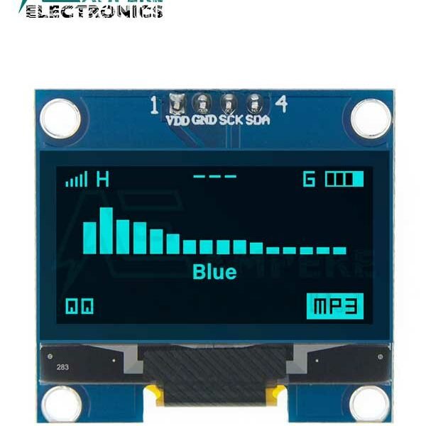 1604 LCD Display Blue Backlight - 16x4 Character | Ampere Electronics